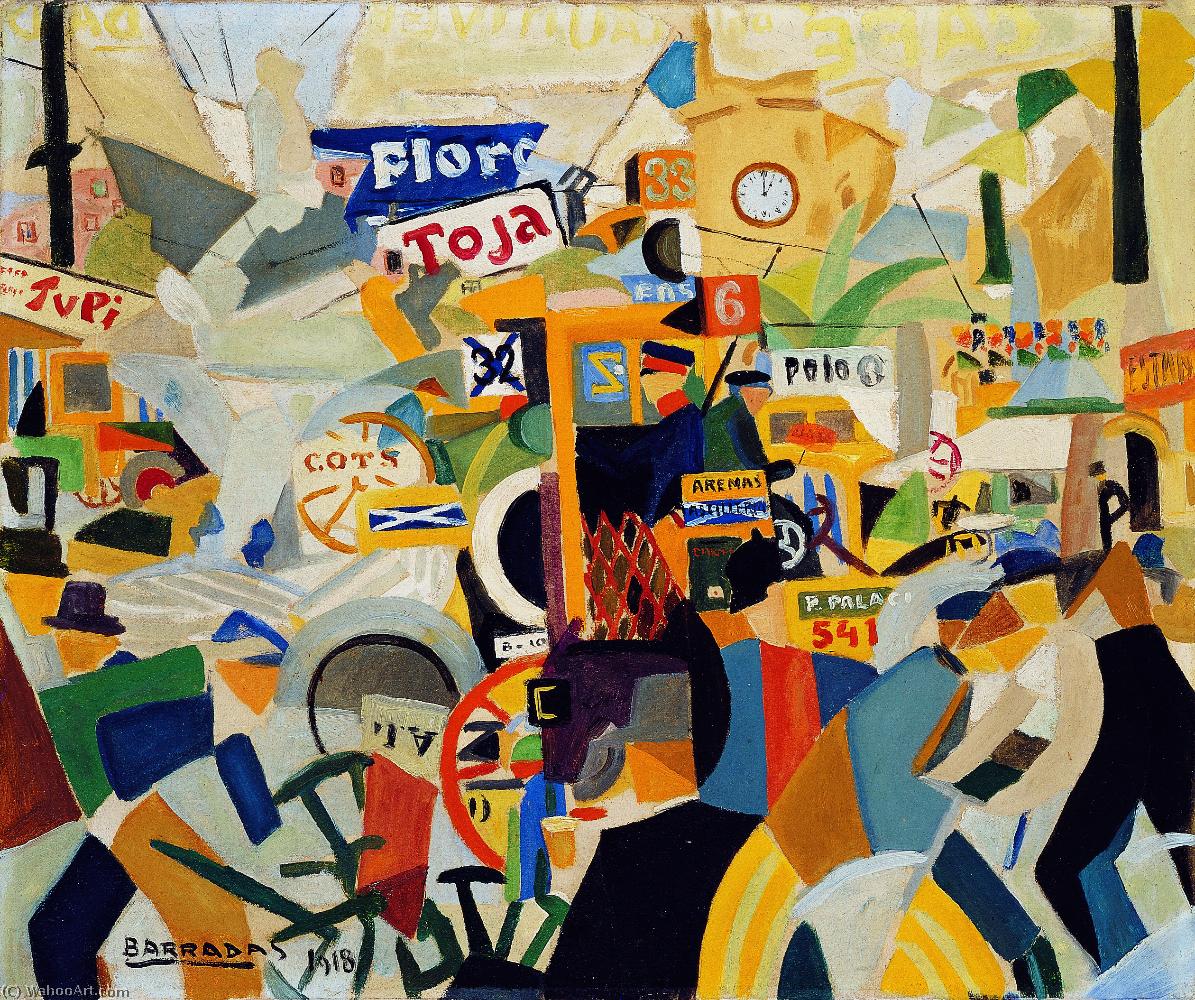 Barcelona Calle en 1 p.m, 1918 de Rafael Barradas (1890-1929, Uruguay ...