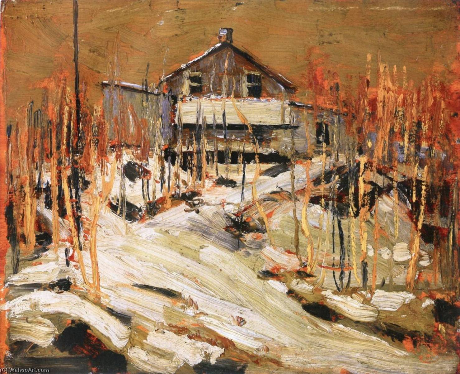 Reproducciones De Pinturas Fraser`s Lodge, 1915 de Tom Thomson (1877 ...
