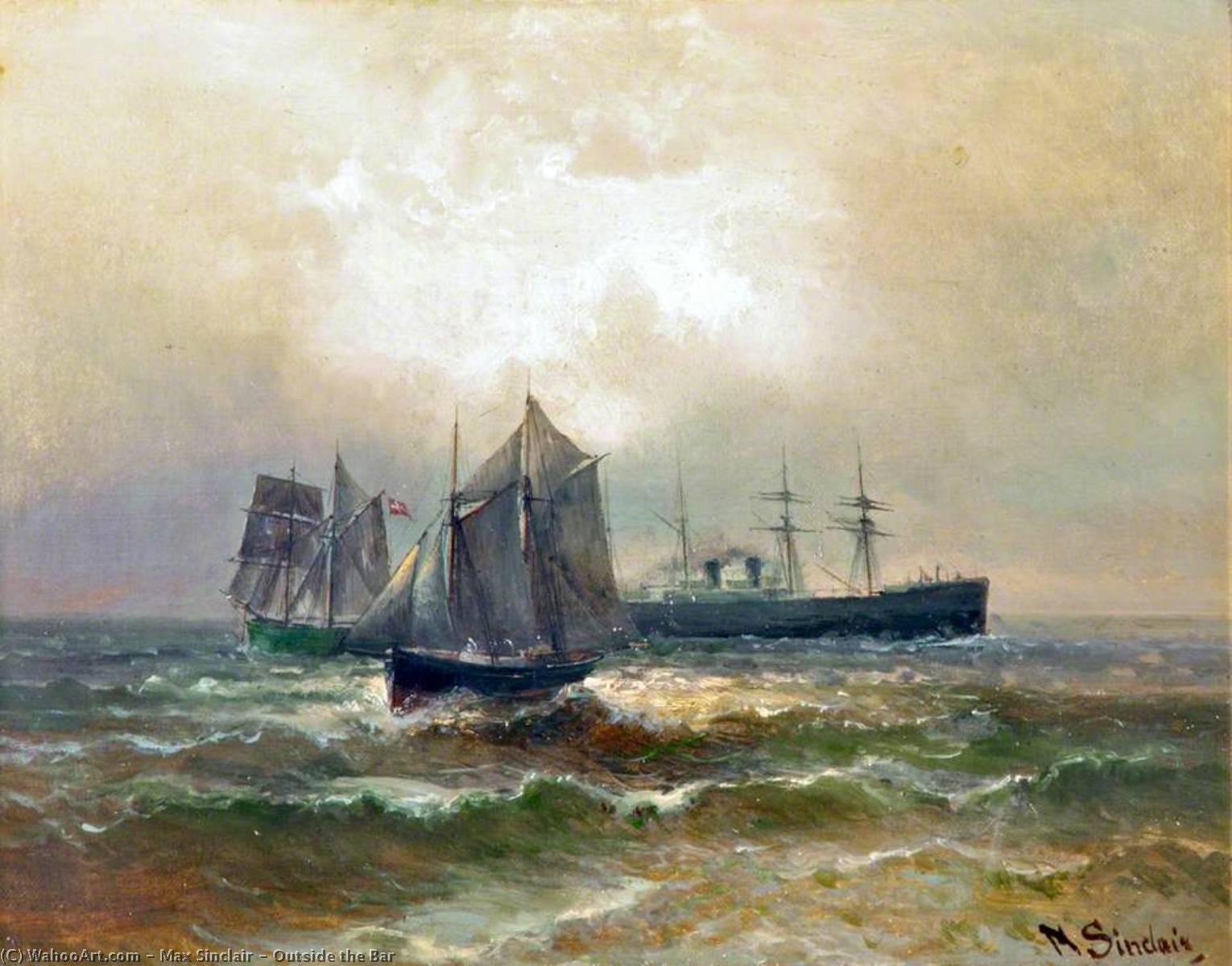 Fuera del bar de Max Sinclair Max Sinclair | WahooArt.com